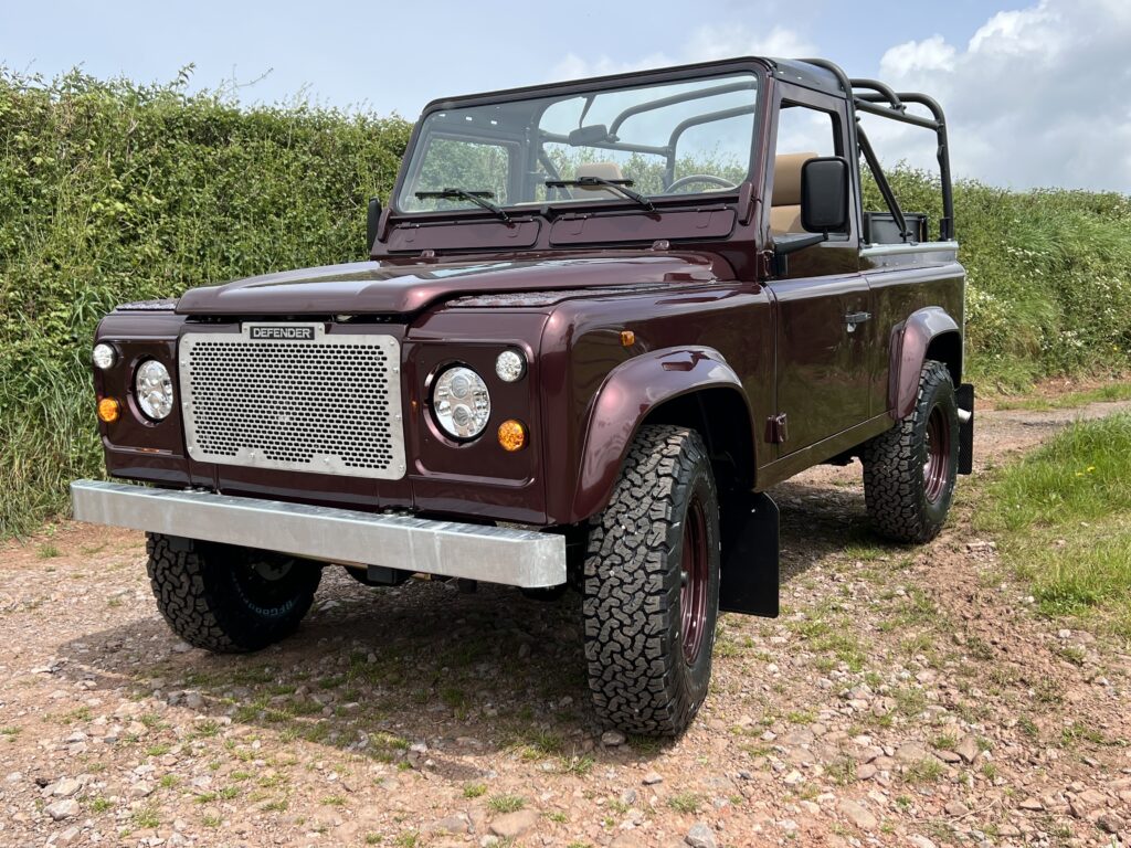 Land Rover Defender 90 Fernando Red Silver | Classic ST for Sale